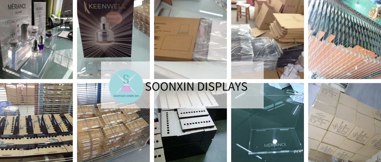 Custom Acrylic Cosmetic Display Sets For Retail Stores - SOONXIN
